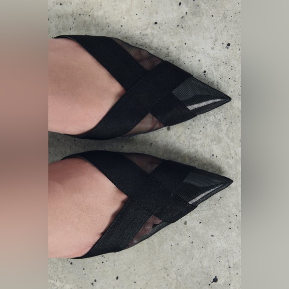 Zara | Shoes | Zara Mesh Slingback Heels | Poshmark